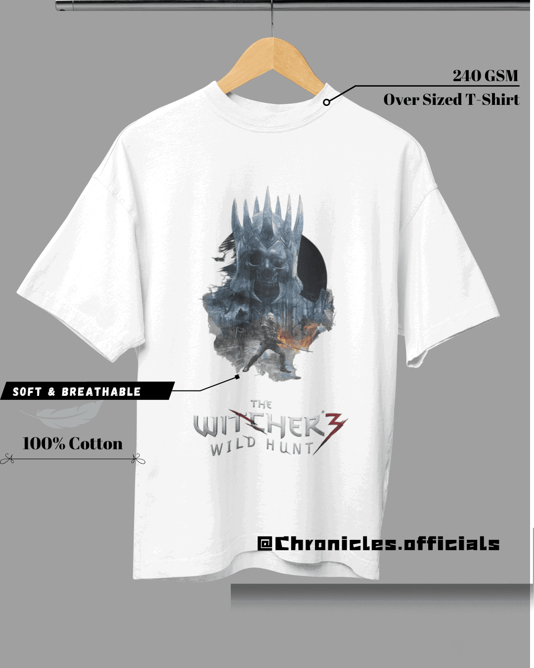 Wild Hunt The Witcher Oversized and Regular T-Shirt – CHRONICLES